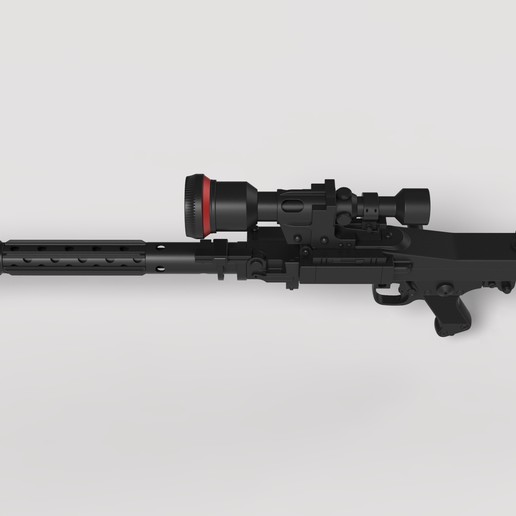 Download 3D printer model Stormtrooper Heavy Blaster Rifle DLT-19X from ...