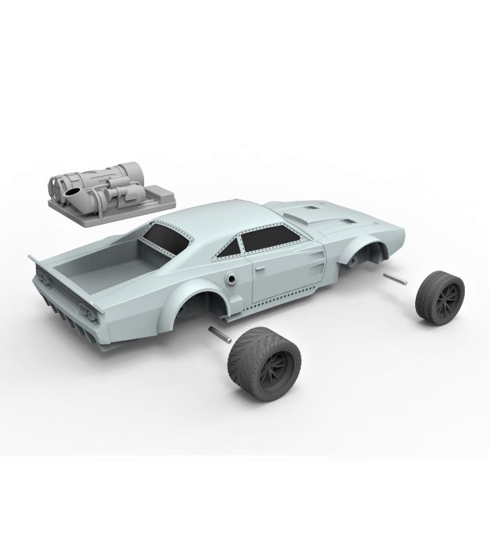 3D file Diecast model Ice Charger from the movie Fast 8 Scale 1:24 🧊 ...