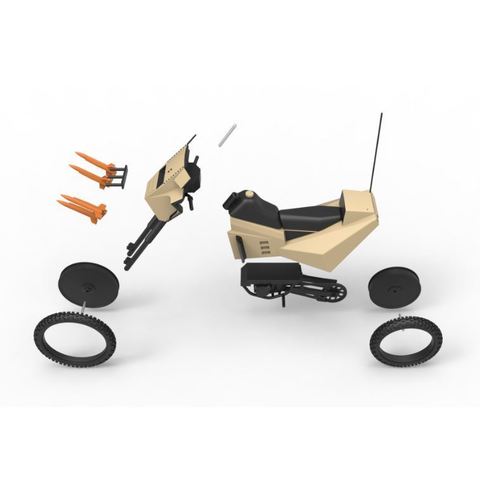 Download 3D printing models Diecast model Military bike from the movie ...