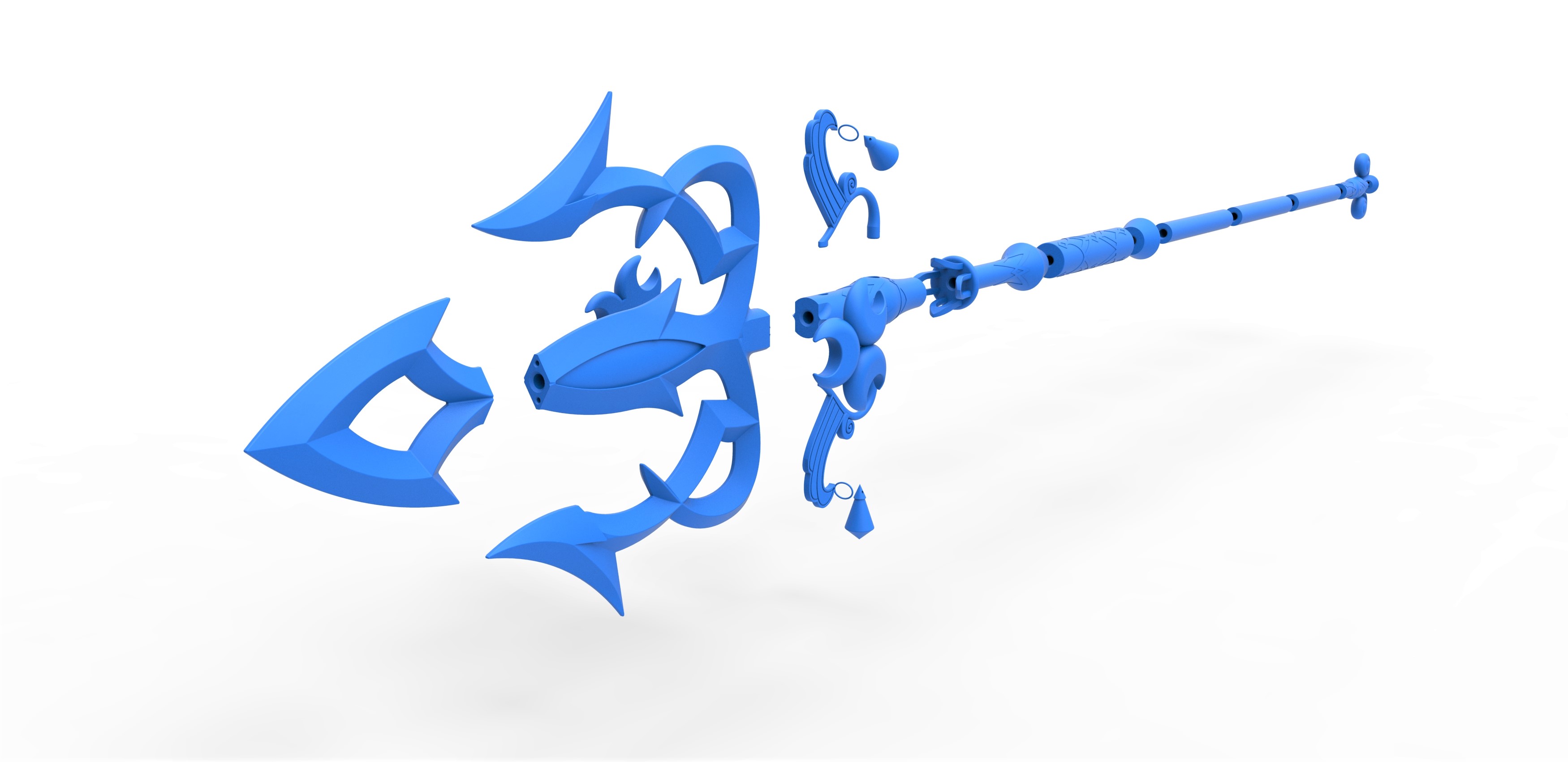 3D file Lightscale trident from the game Legend of Zelda 🔱・3D printer ...