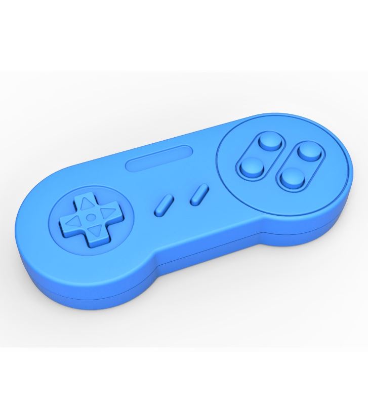3D file Old school game controller Scale 1 to 2 Keychain・3D printable ...