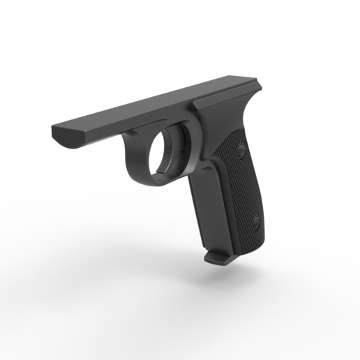 Download STL file Handle for cosplay blaster pistol 3 • 3D print design ...