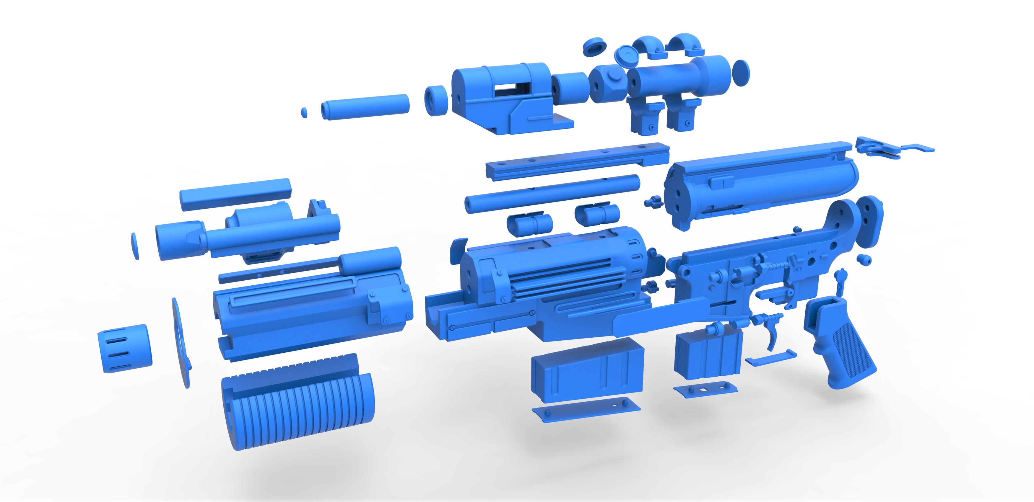 3D file Blaster rifle A300 from the movie Rogue One 2016 🎬・Design to ...