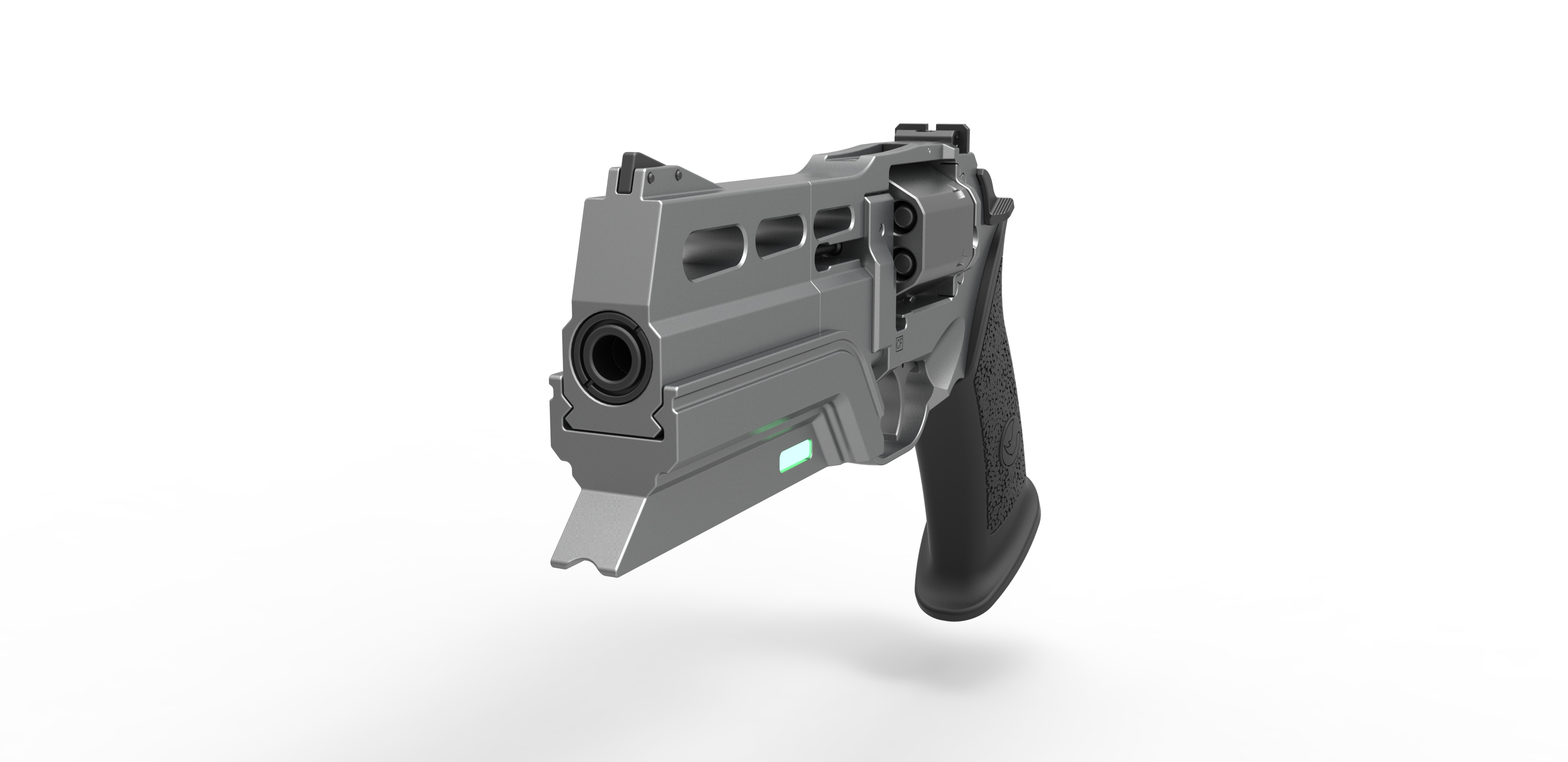 Fichier 3D Revolver du film Total Recall 2012・Plan imprimable en 3D à ...