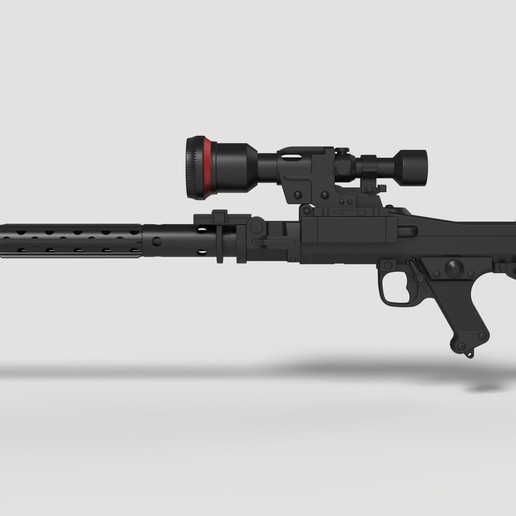 Download 3D printer model Stormtrooper Heavy Blaster Rifle DLT-19X from ...