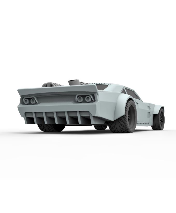3D file Diecast model Ice Charger from the movie Fast 8 Scale 1:24 🧊 ...