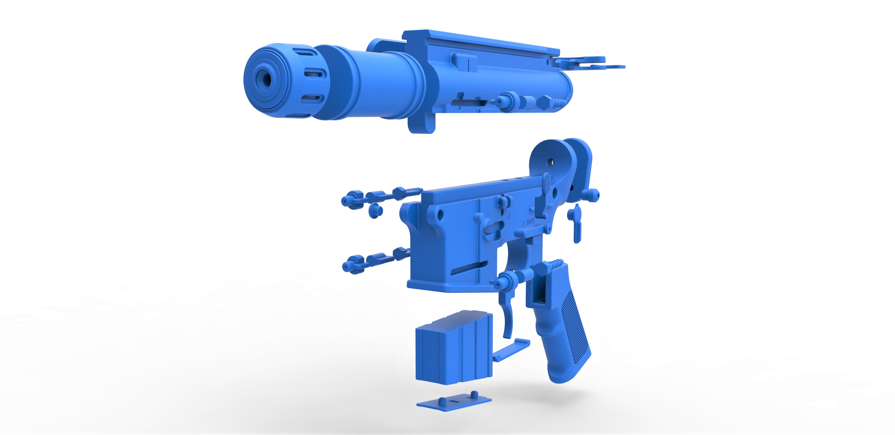 Archivo 3D Pistola blaster A280-CFE de la película Rogue One 2016 🏗 ...