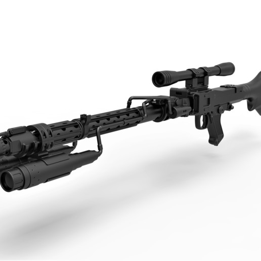 Download 3D printing templates Death Trooper Blaster Rifle DLT-19D from ...