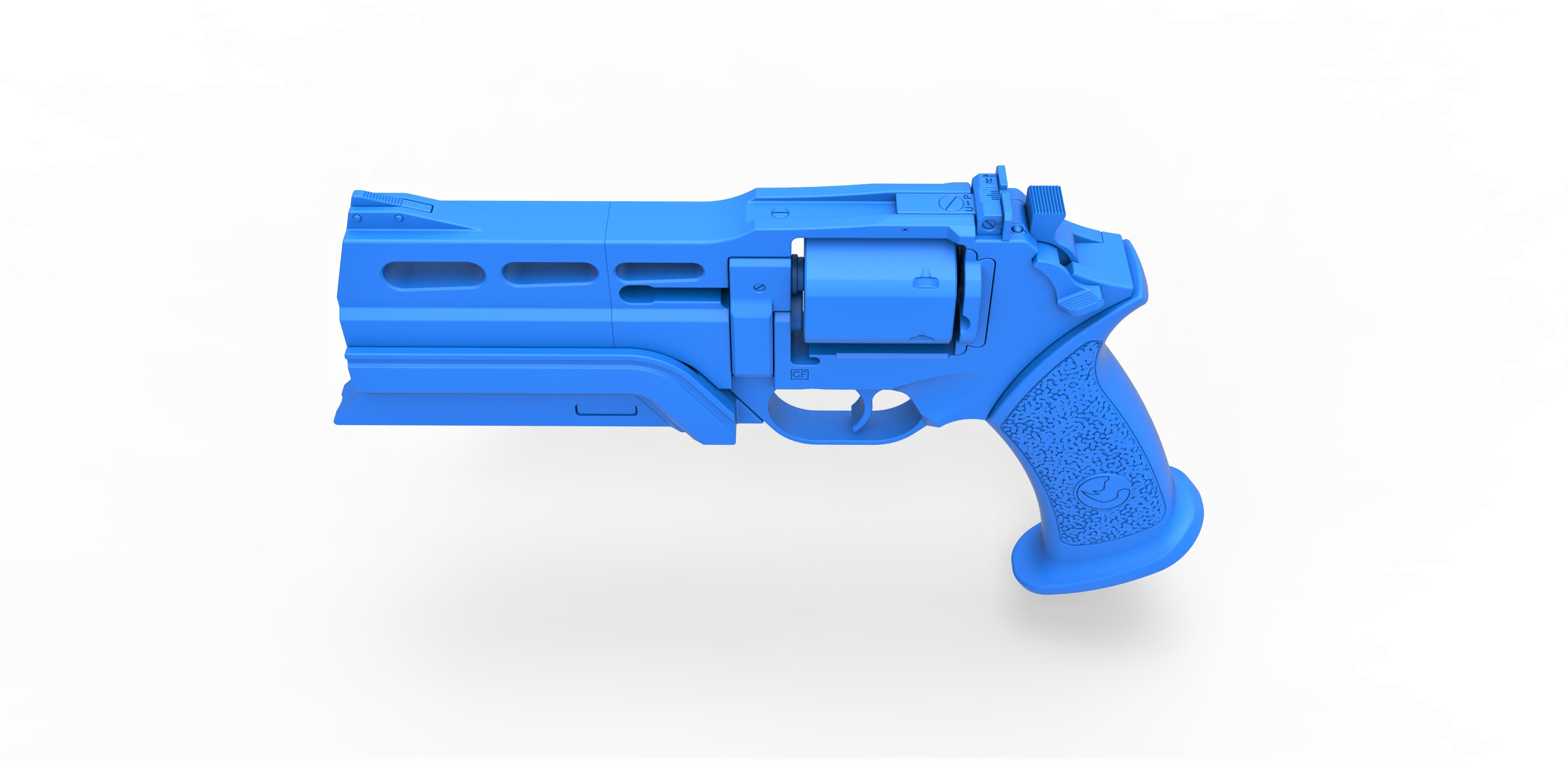 Fichier 3D Revolver du film Total Recall 2012・Plan imprimable en 3D à ...