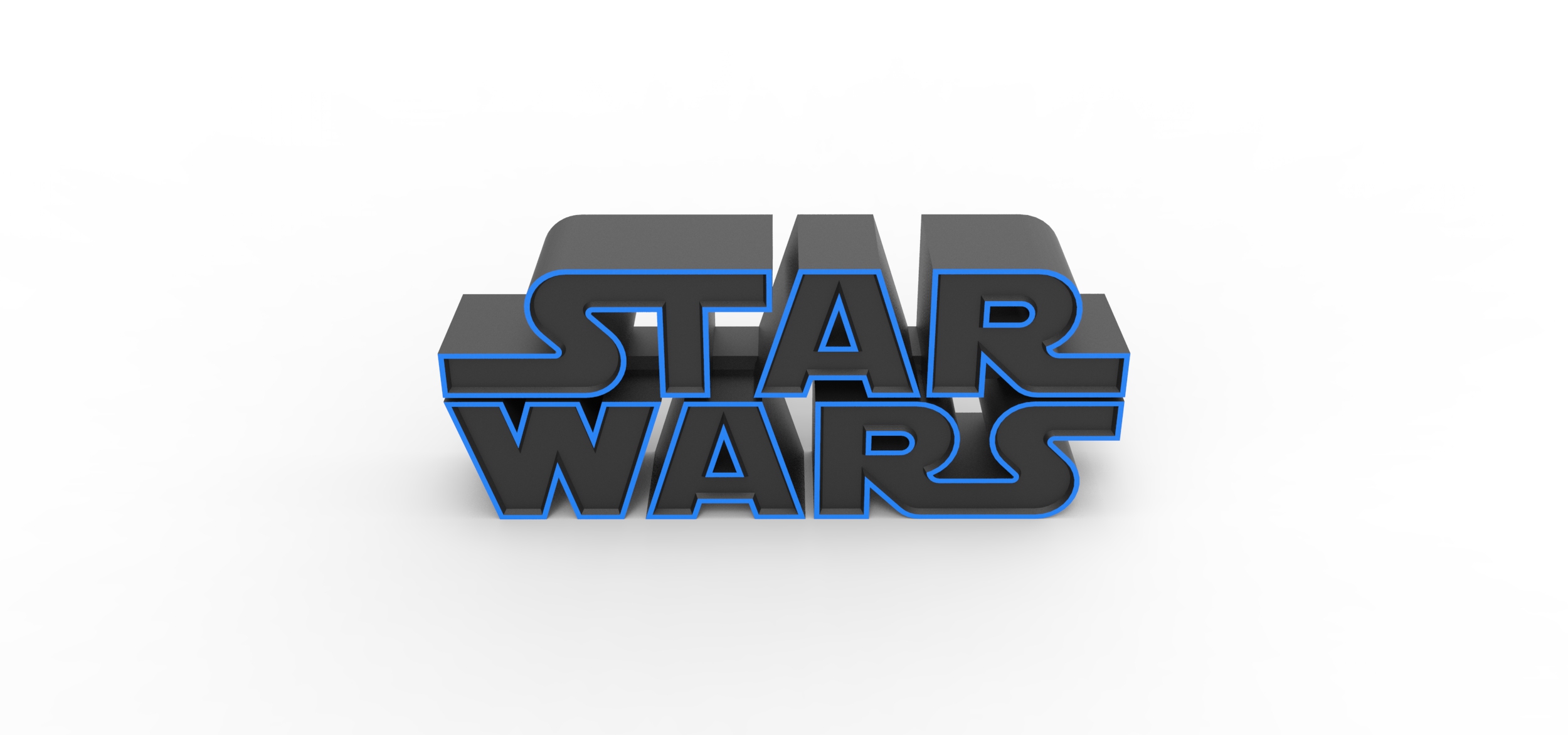 Archivo 3D Logotipo de Star Wars imprimible en 3D・Diseño imprimible en ...