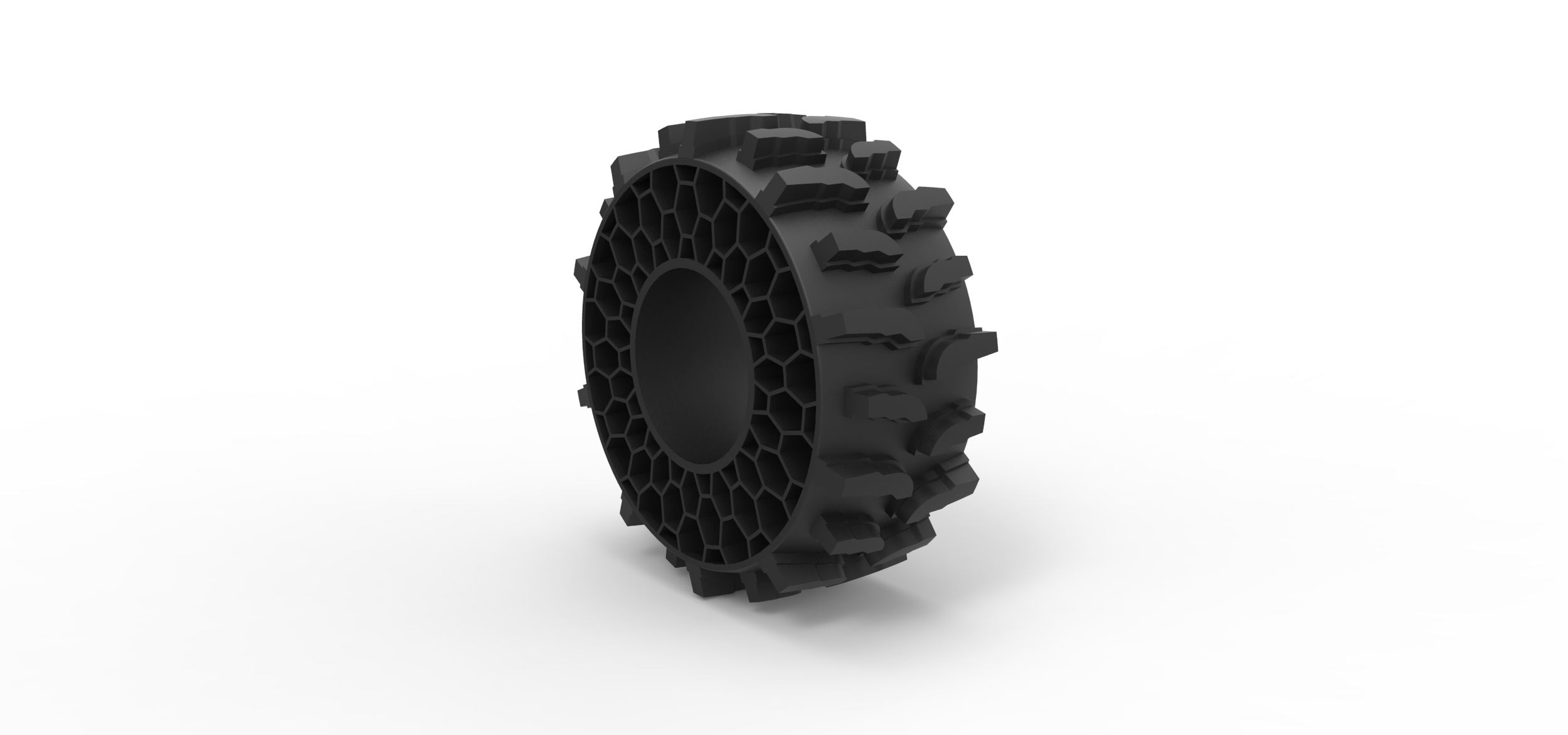 3D file Diecast Offroad Twheel tire for flexible filament・3D printing ...