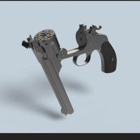 Impresiones 3D Revólver de una sola acción Smith & Wesson Modelo 3 ・ Cults