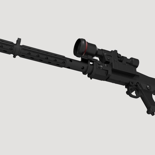 Download 3D printer model Stormtrooper Heavy Blaster Rifle DLT-19X from ...