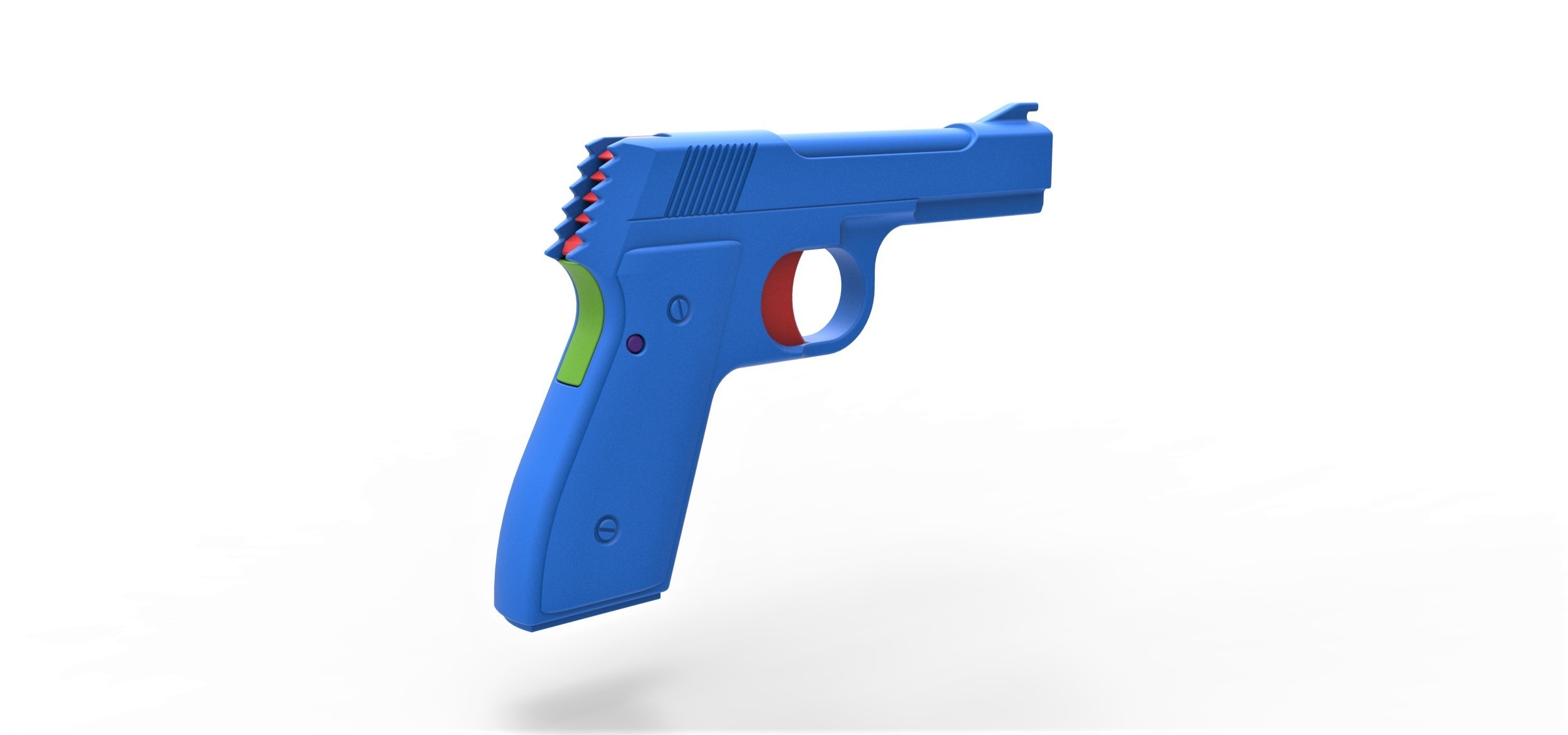Download STL file Five-shot toy pistol for rubber bands • Design to 3D ...