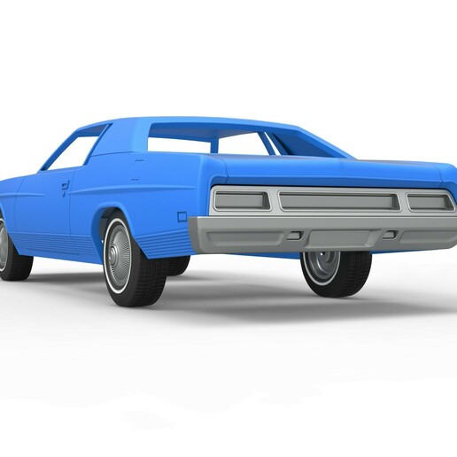 Download STL file Diecast shell and wheels Ford LTD 1971 Scale 1:25 ...