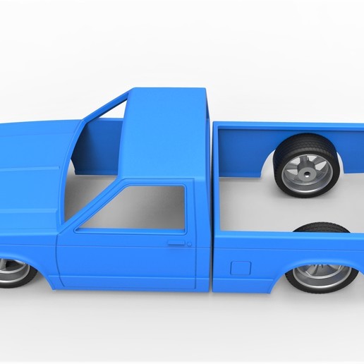 Download STL file Diecast shell and wheels Chevrolet S10 1990 Scale 1 ...