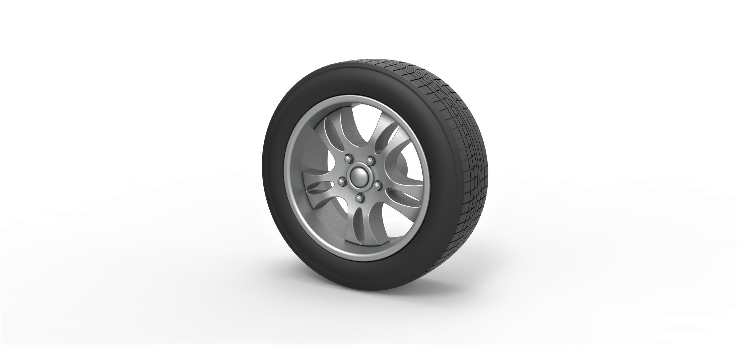 3D file Diecast Car wheel 5 Scale 1 to 10・3D printable model to ...