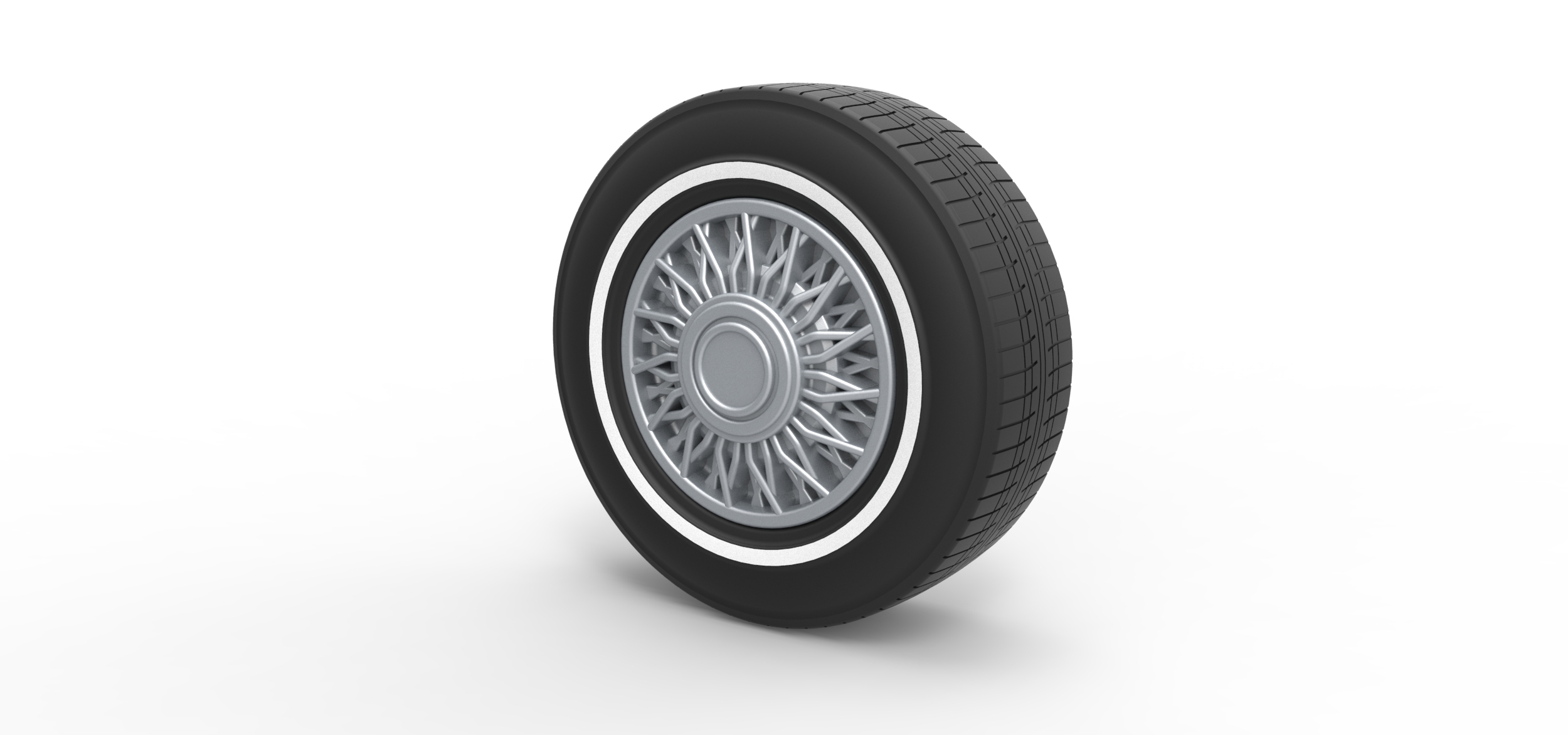 3D file Diecast wire wheel 4 Scale 1 to 10・3D printable model to ...