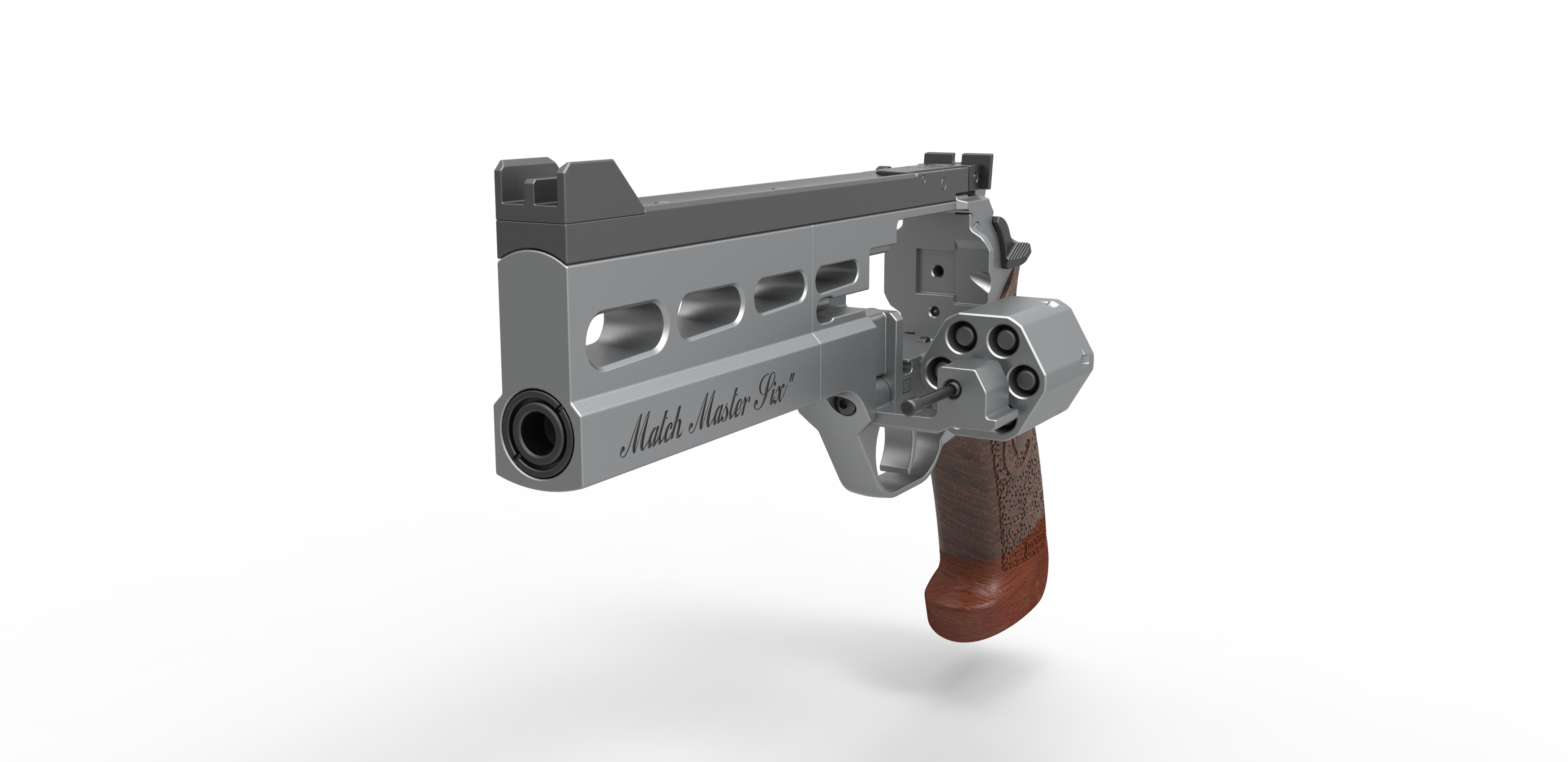 3D file Chiappa Rhino 60DS Match Master Six 🦏・3D print model to ...