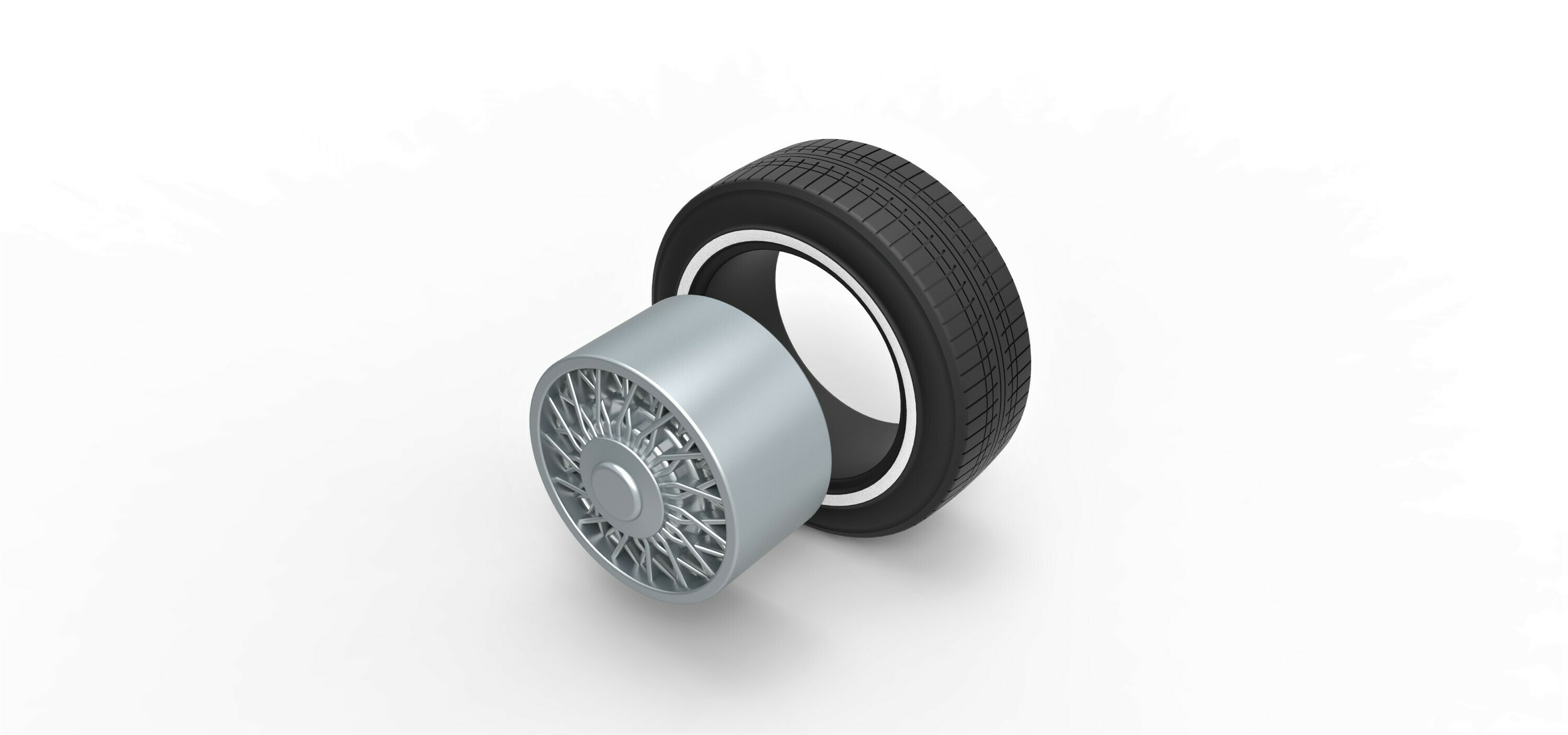 3D file Diecast wire wheel 2 Scale 1 to 10・3D printer design to ...