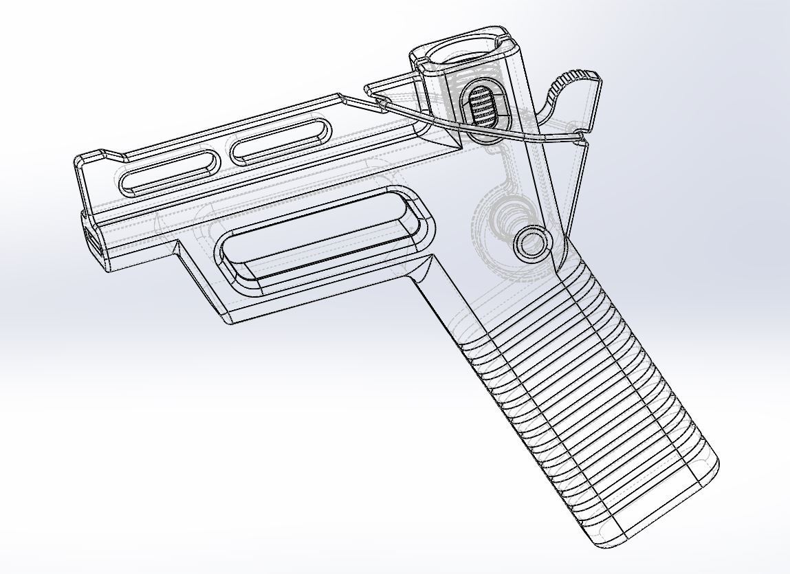 3D file Rubber band pistol with 1 Euro Cents as bullets 🔫・Template to ...