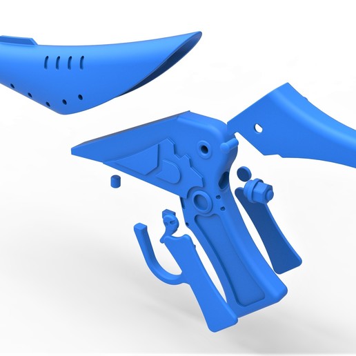 Download 3D model Alderaan blaster pistol from the movie Star Wars ...