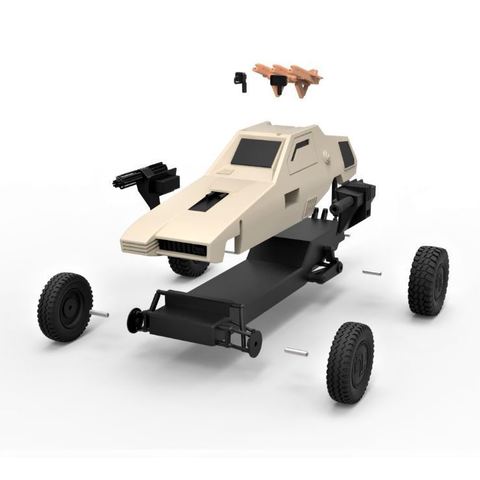 Download 3D model Diecast model Dune buggy from movie Megaforce 1982 ...