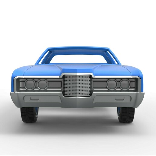 Download STL file Diecast shell and wheels Ford LTD 1971 Scale 1:25 ...