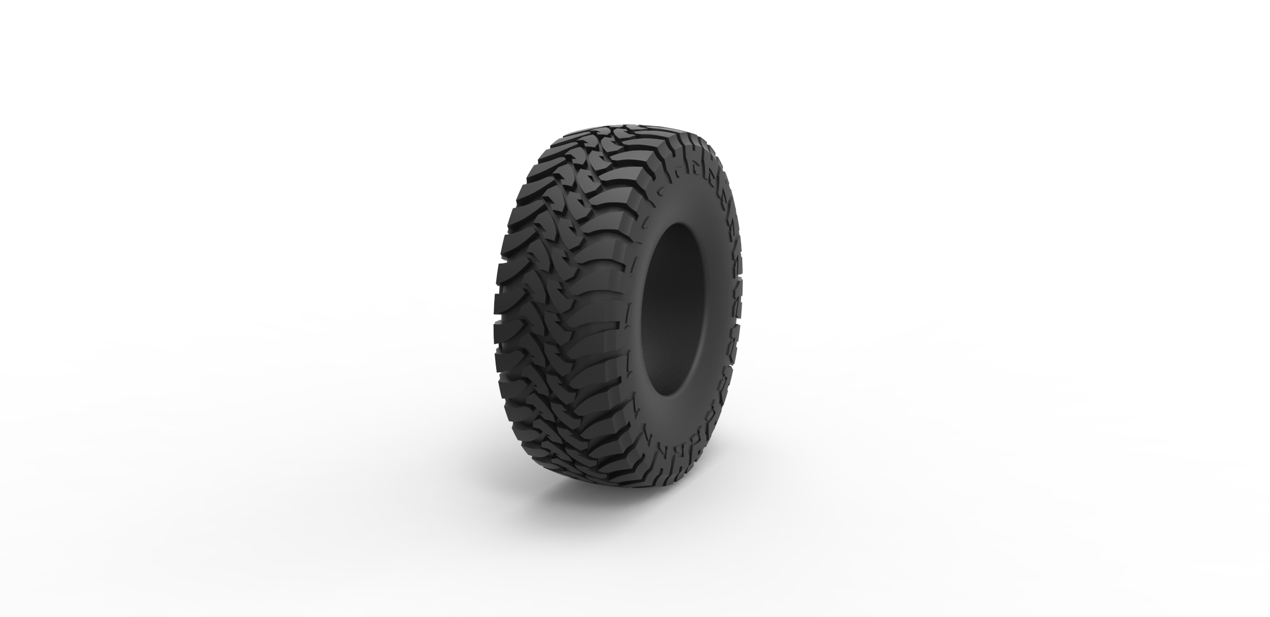 3D file Diecast Trophy truck tire Scale 1 to 10・Design to download and ...