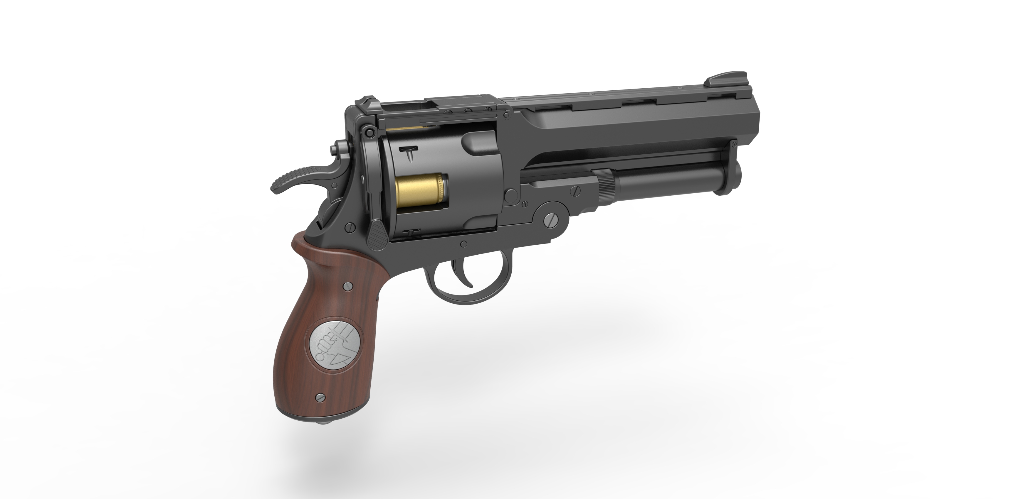 Archivo 3D Revólver Samaritano de la película Hellboy 2004 🏗・Modelo de ...
