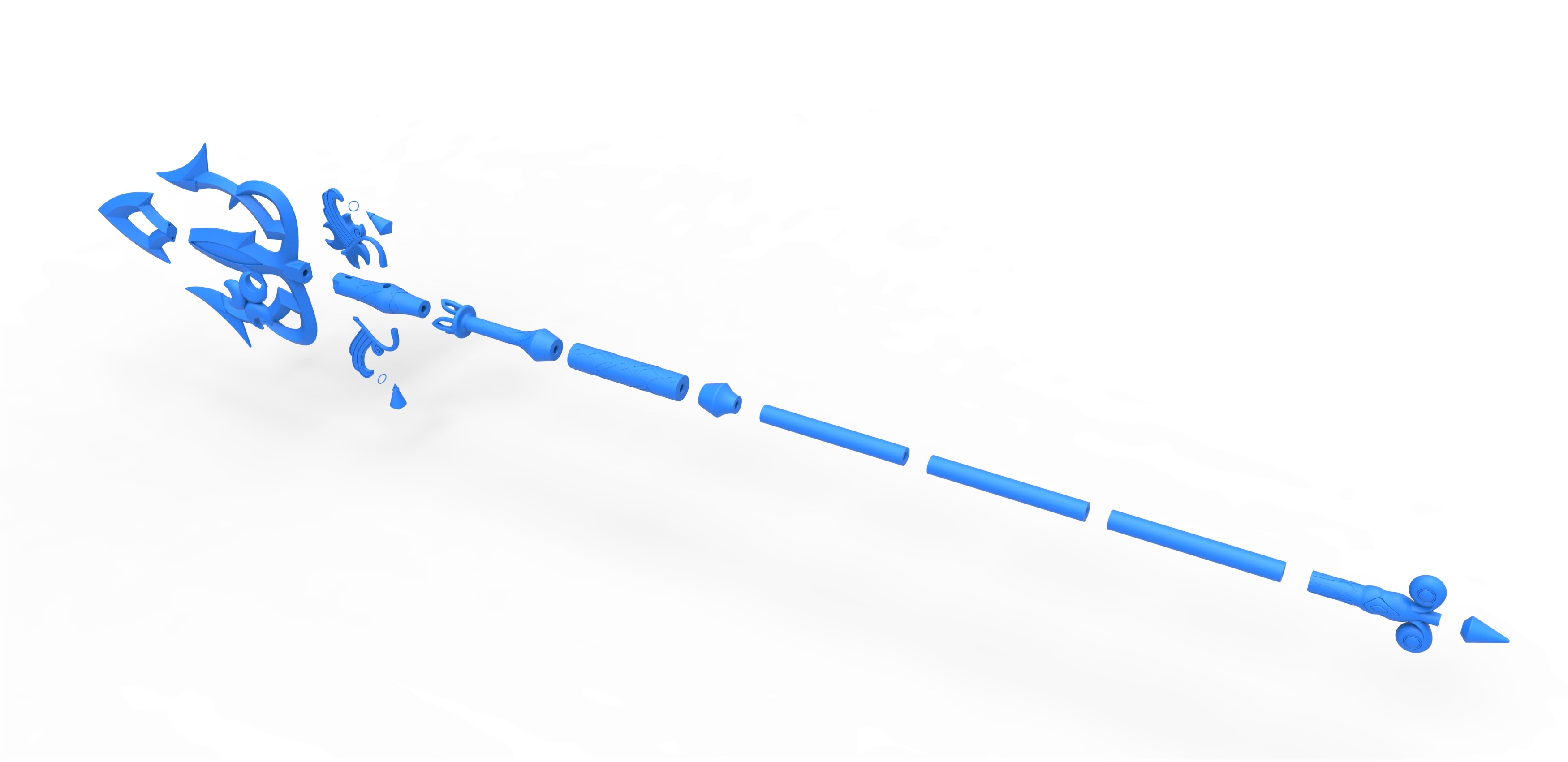 3D file Lightscale trident from the game Legend of Zelda 🔱・3D printer ...