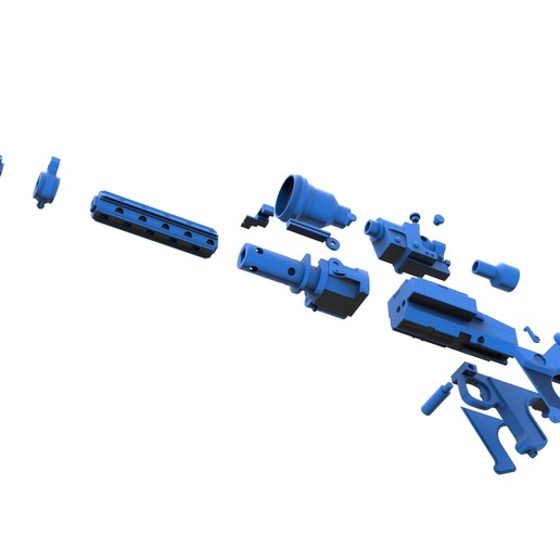 Download 3D printer model Stormtrooper Heavy Blaster Rifle DLT-19X from ...