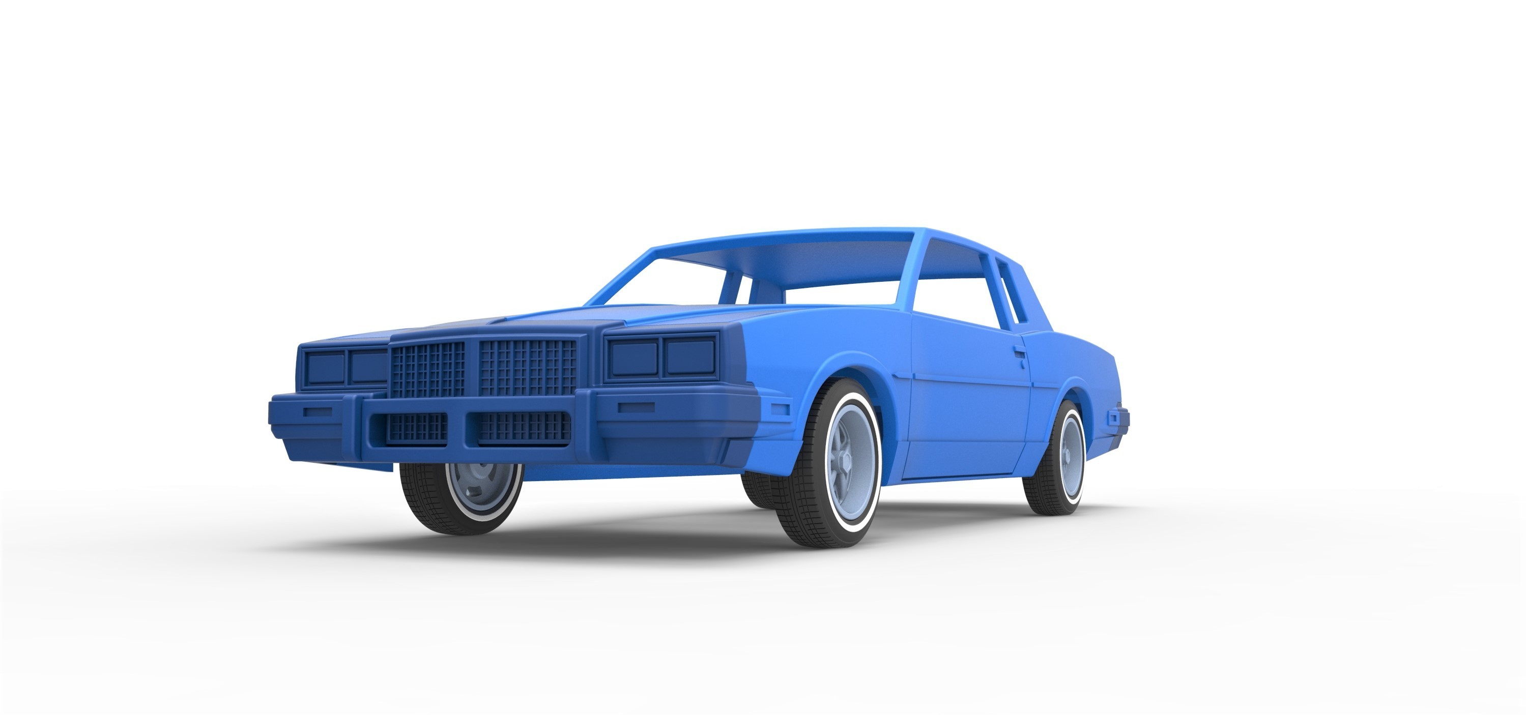 3D file Diecast shell and wheels Pontiac Grand Prix 1986 Scale 1 to 25 ...