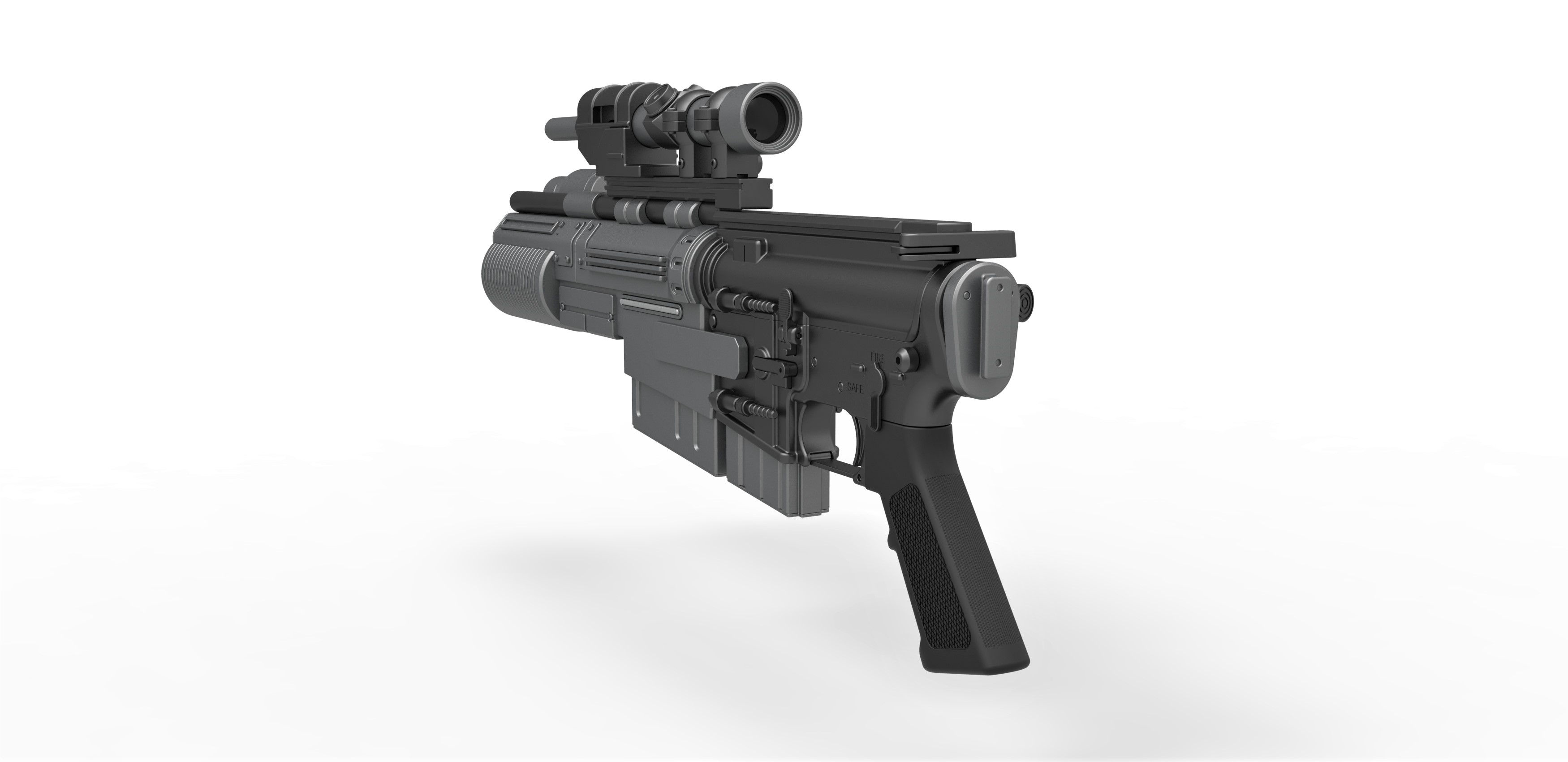 3D file Blaster rifle A300 from the movie Rogue One 2016 🎬・Design to ...