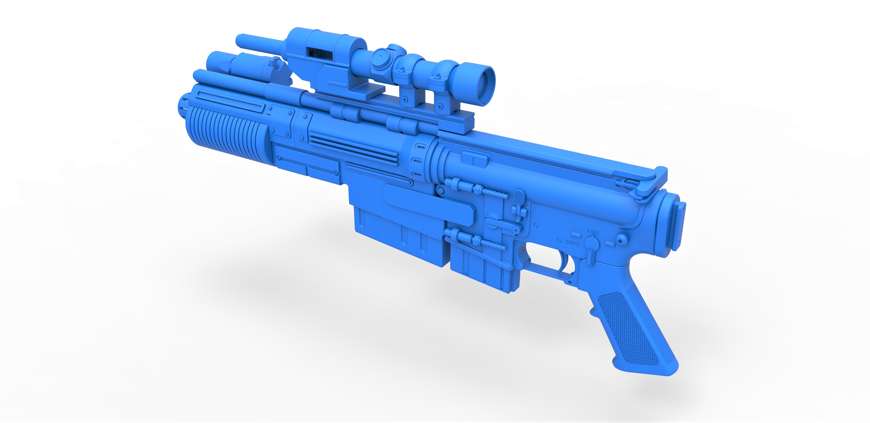 3D file Blaster rifle A300 from the movie Rogue One 2016 🎬・Design to ...