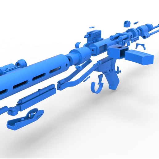 Download 3D printer templates Death trooper blaster rifle E-11D from ...