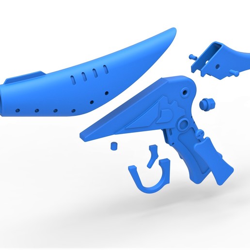 Download 3D model Alderaan blaster pistol from the movie Star Wars ...