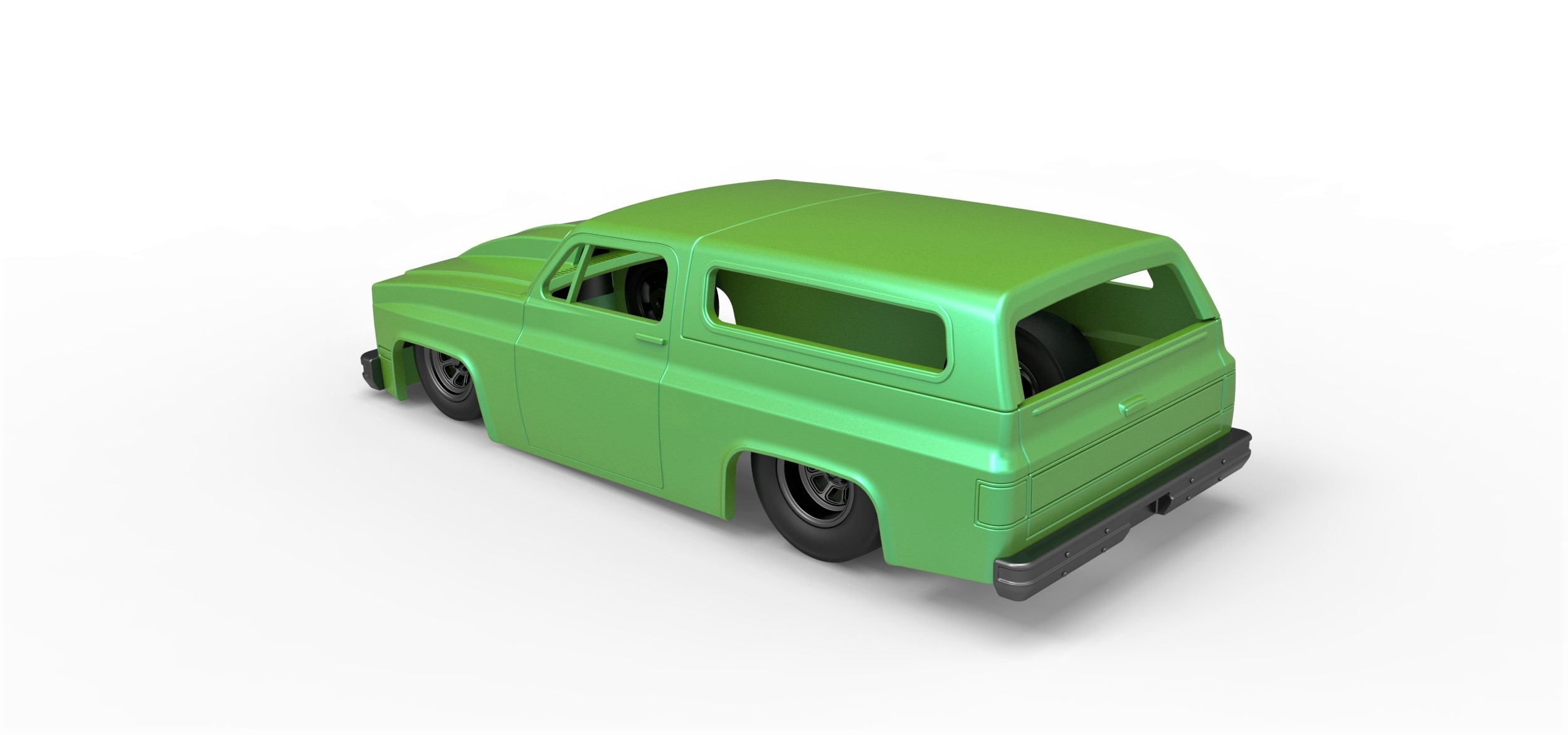 3D file Diecast shell and wheels Chevrolet Blazer K5 Dragster Scale 1 ...