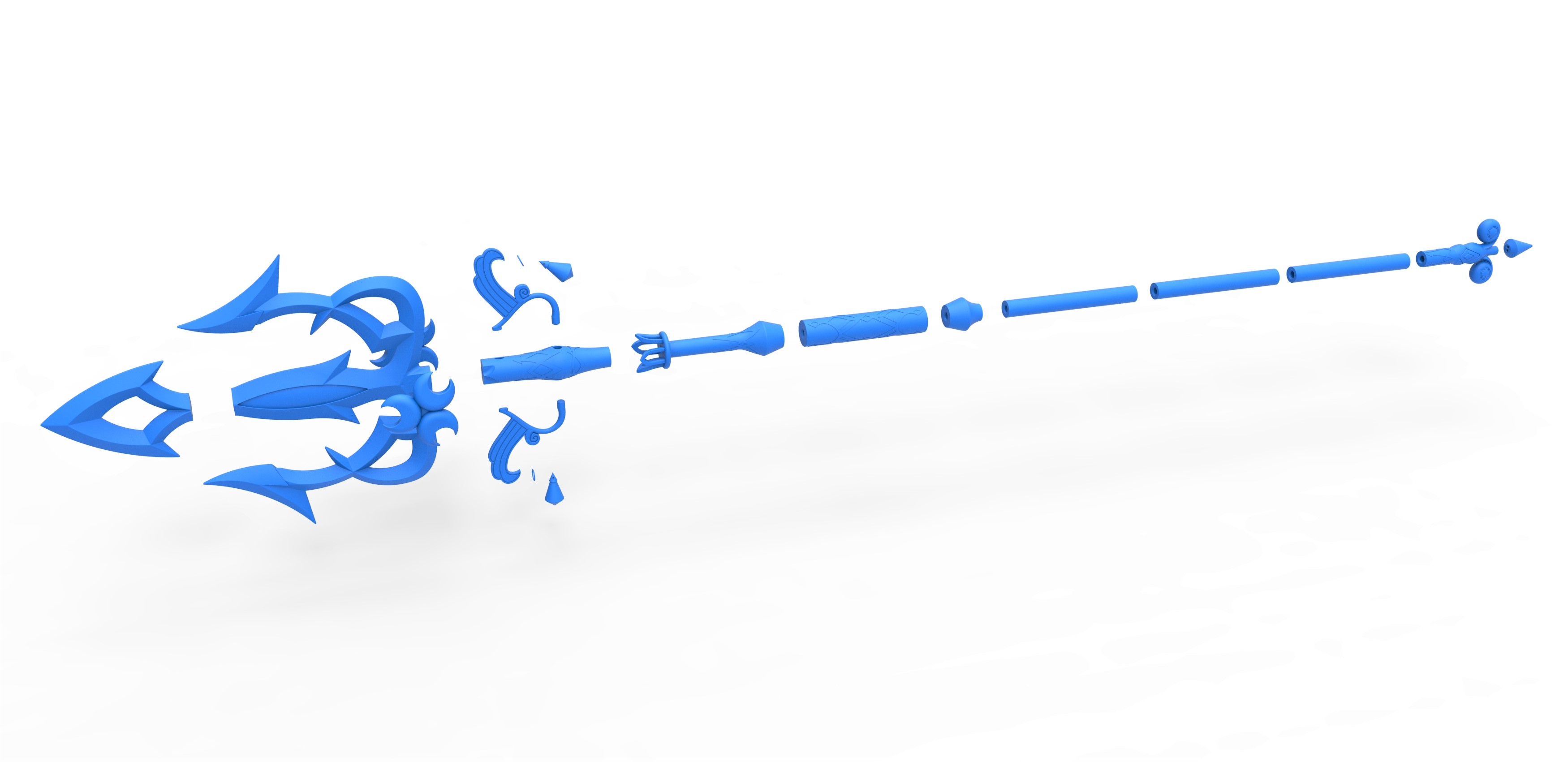 3D file Lightscale trident from the game Legend of Zelda 🔱・3D printer ...