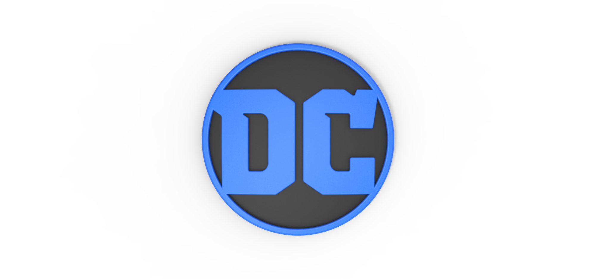 3D file 3D printable DC emblem 🎬・3D printer design to download・Cults