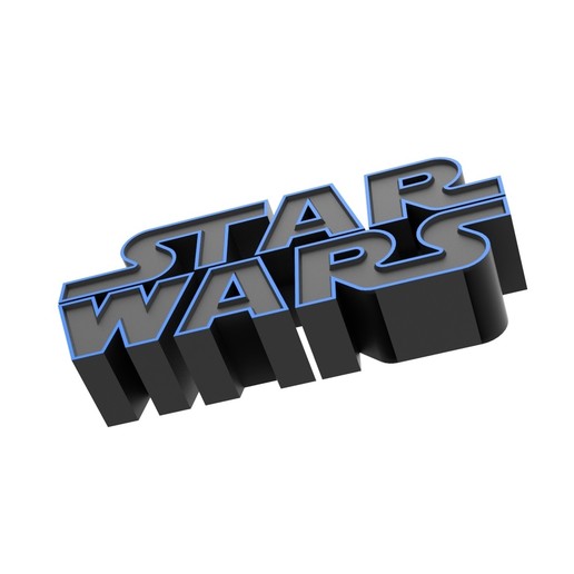 Download 3D model 3D printable Star Wars logo ・ Cults