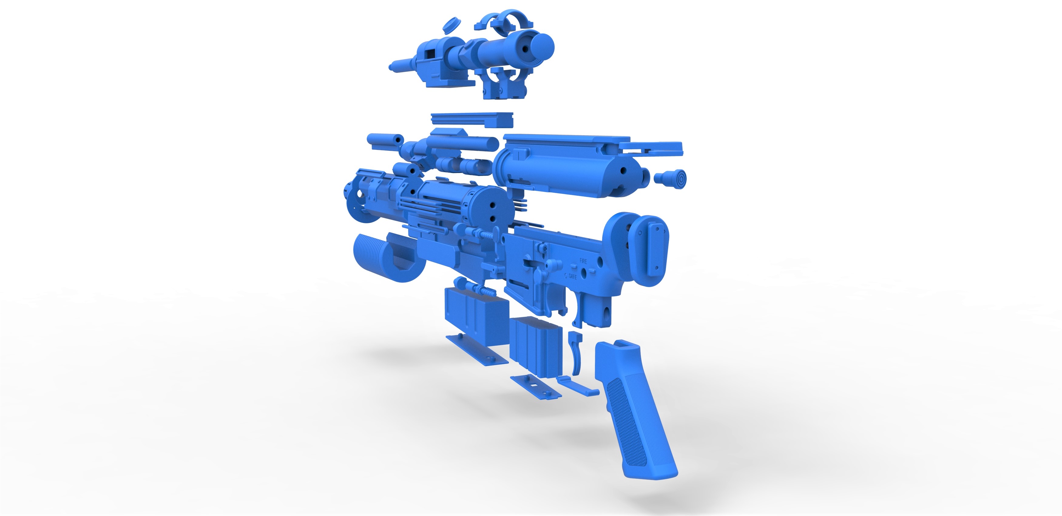 3D file Blaster rifle A300 from the movie Rogue One 2016 🎬・Design to ...