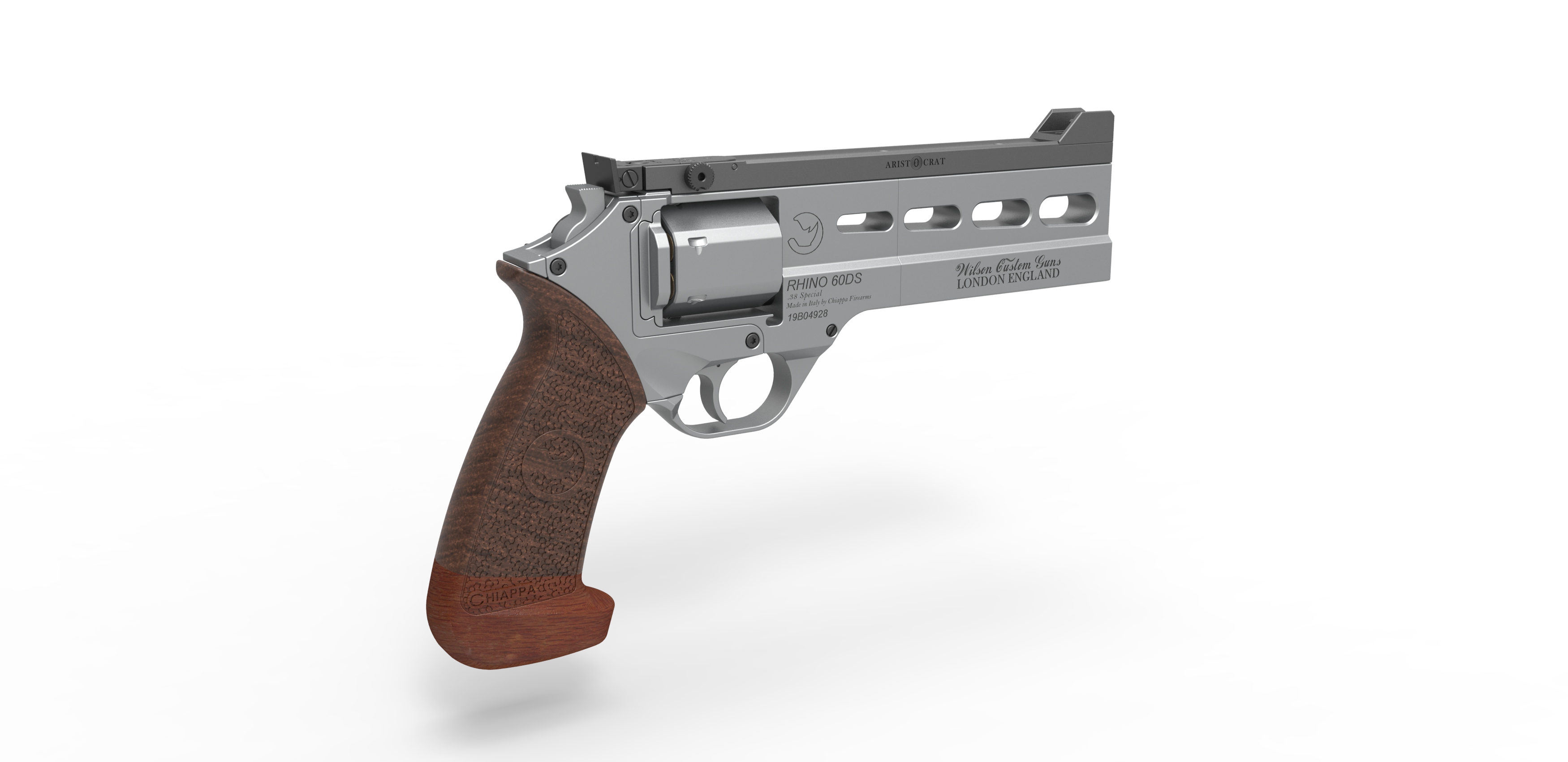 3D file Chiappa Rhino 60DS Match Master Six 🦏・3D print model to ...