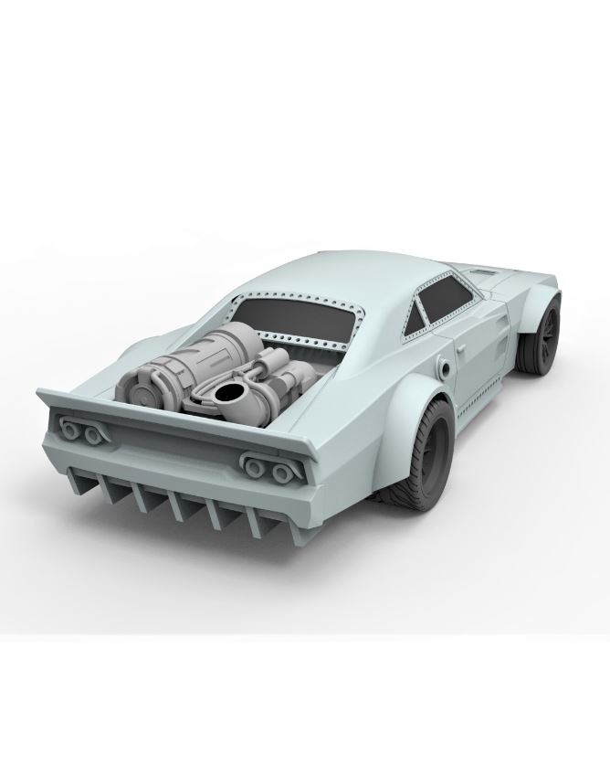 3D file Diecast model Ice Charger from the movie Fast 8 Scale 1:24 🧊 ...