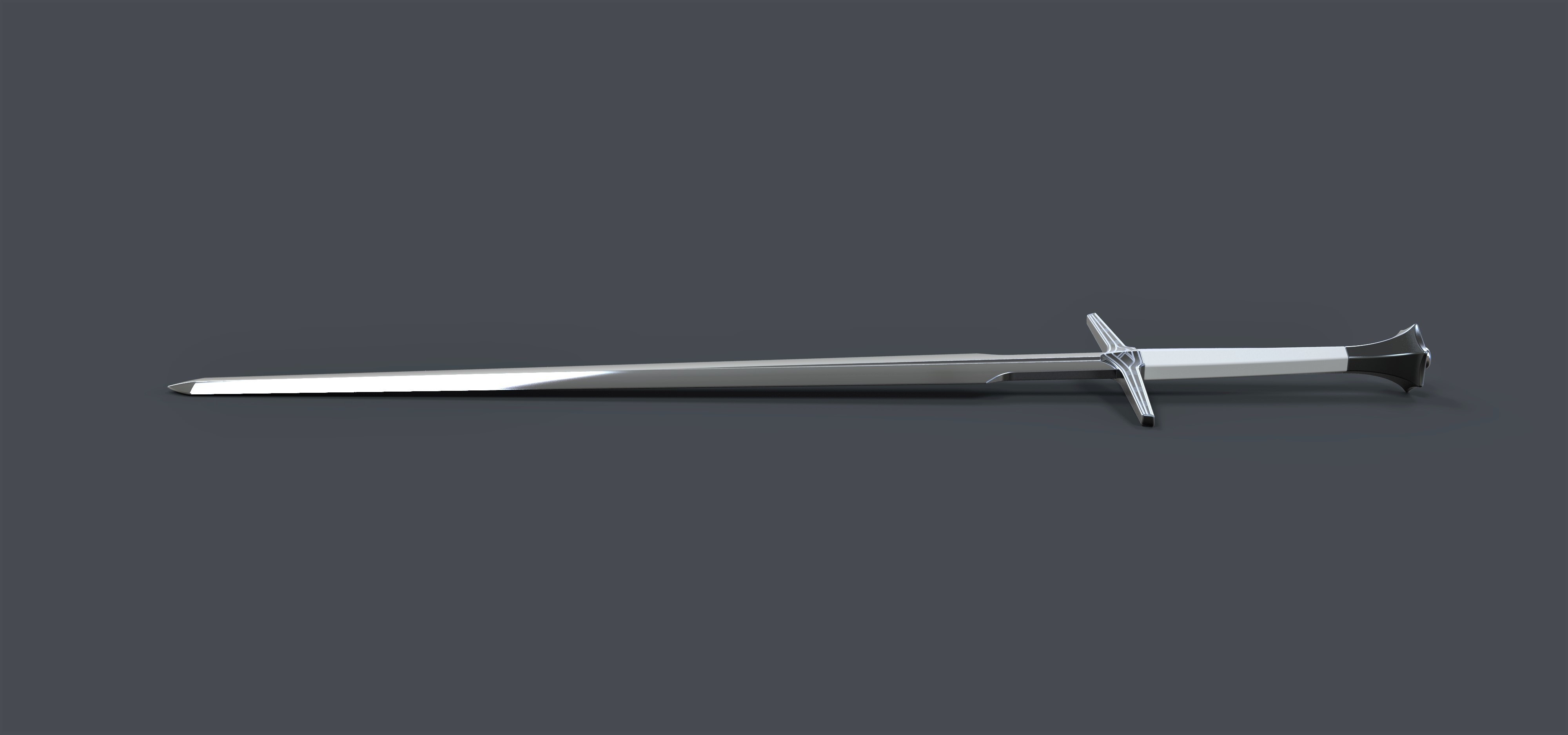 3D file Silver sword from The Witcher TV series 🗡️・Model to download and 3D print・Cults
