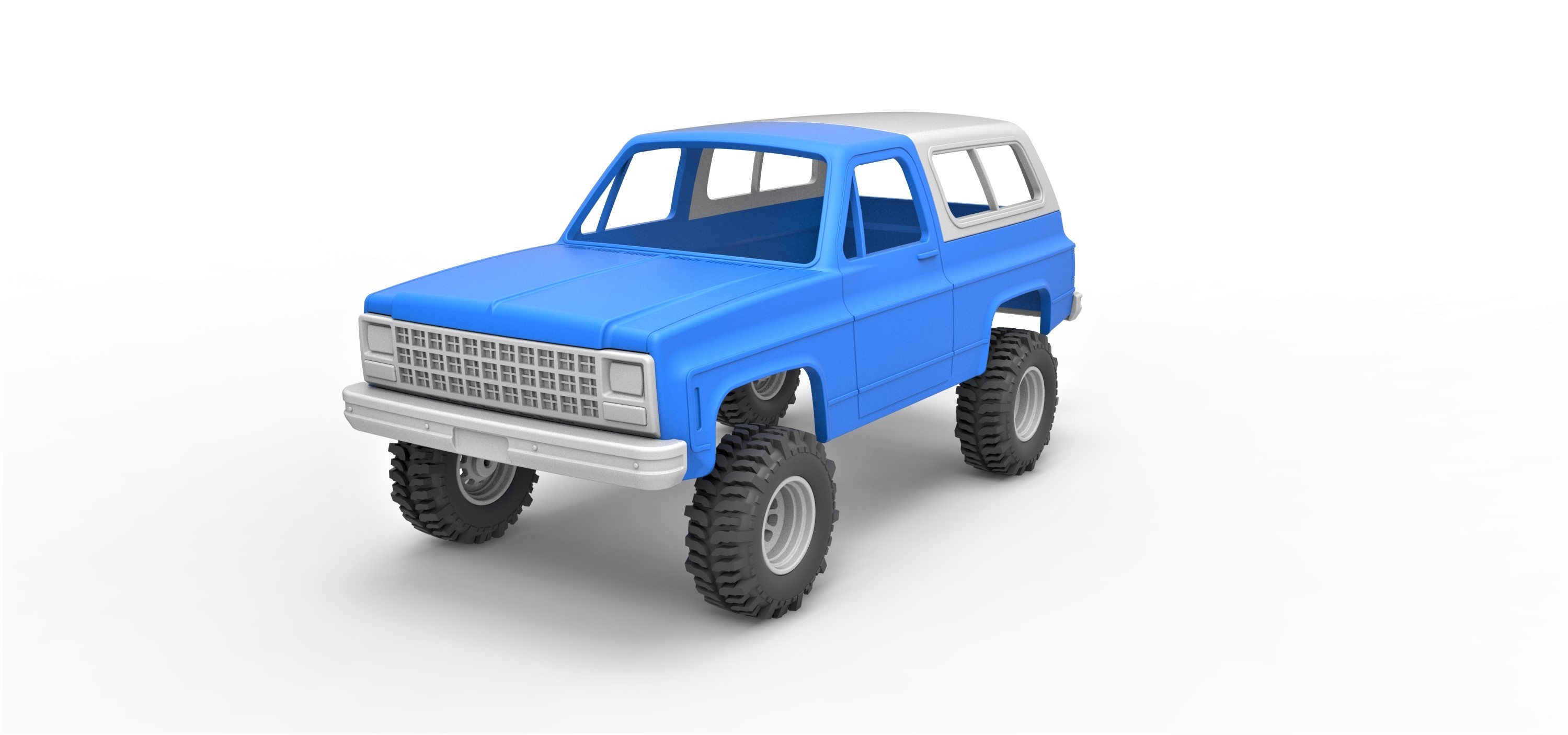 3D file Diecast shell and wheels 1980 Chevrolet Blazer K5 Scale 1 to 25 ...