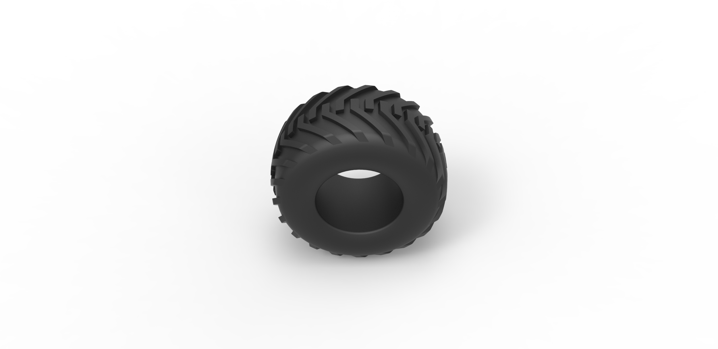 3D file Diecast offroad tire 3 Scale 1 to 25・3D print design to ...