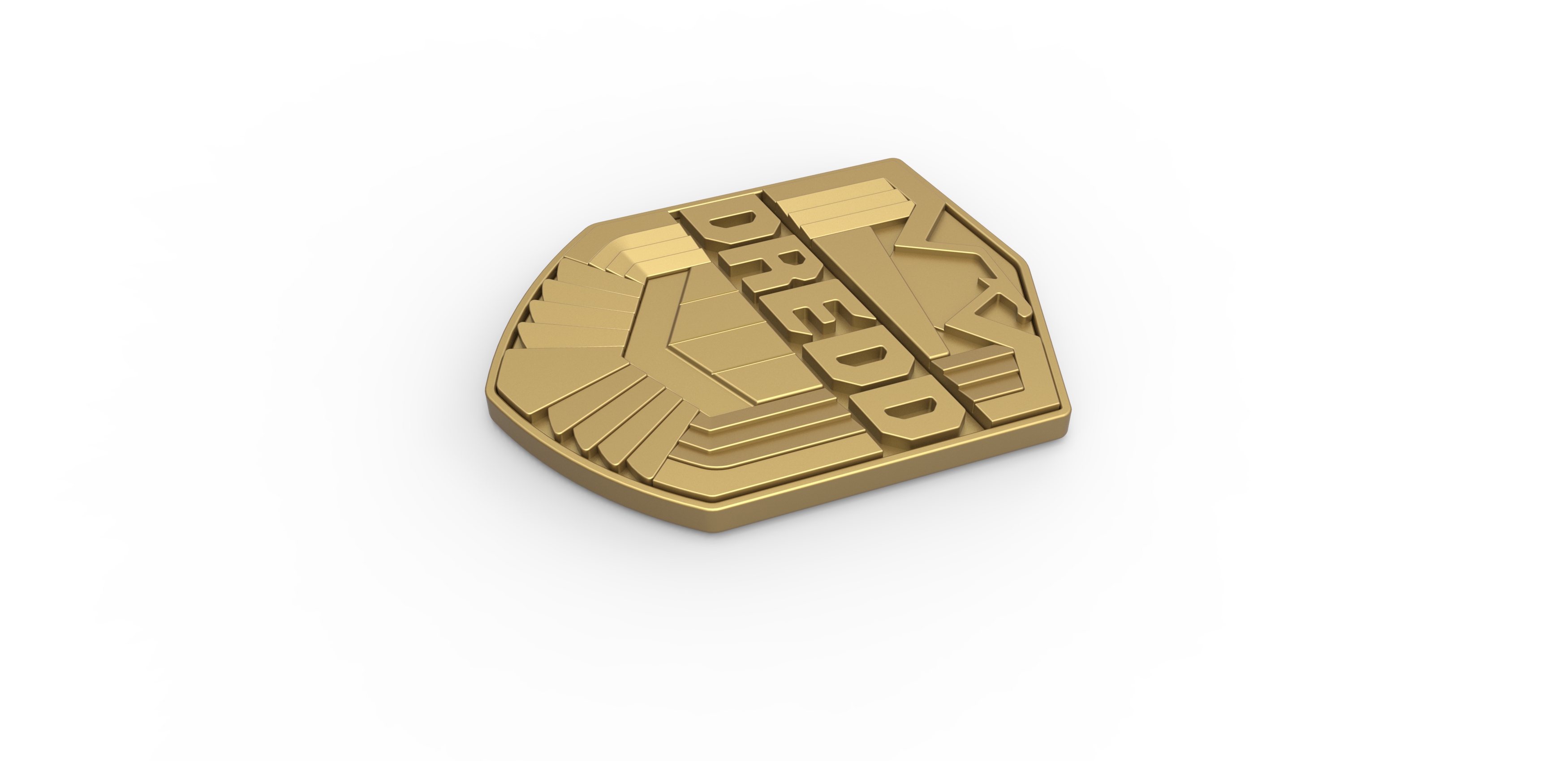 3D file Judge Dredd badge from the movie Dredd 2012・3D print design to ...
