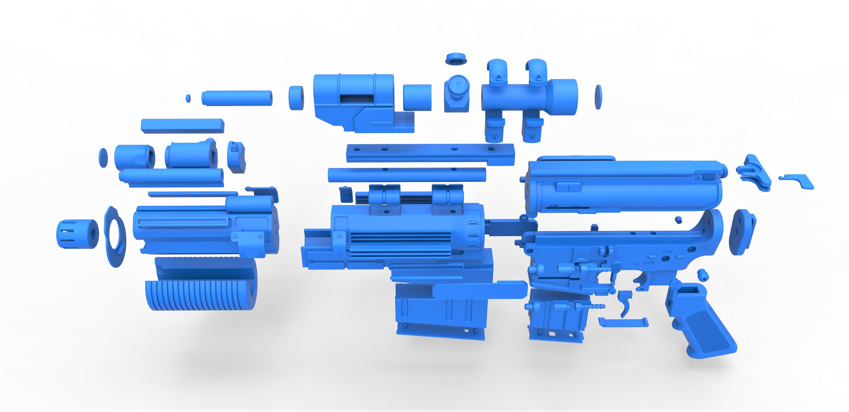 3D file Blaster rifle A300 from the movie Rogue One 2016 🎬・Design to ...