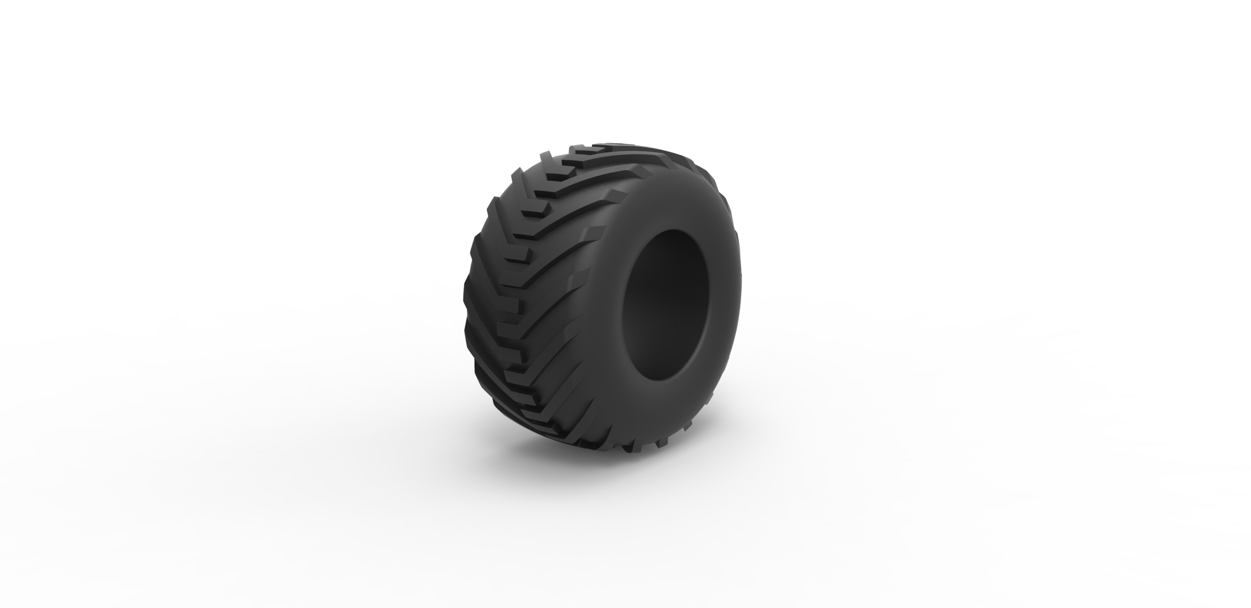 3D file Diecast offroad tire 3 Scale 1 to 25・3D print design to ...